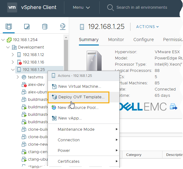 Installing A Modular Sensor In Vmware