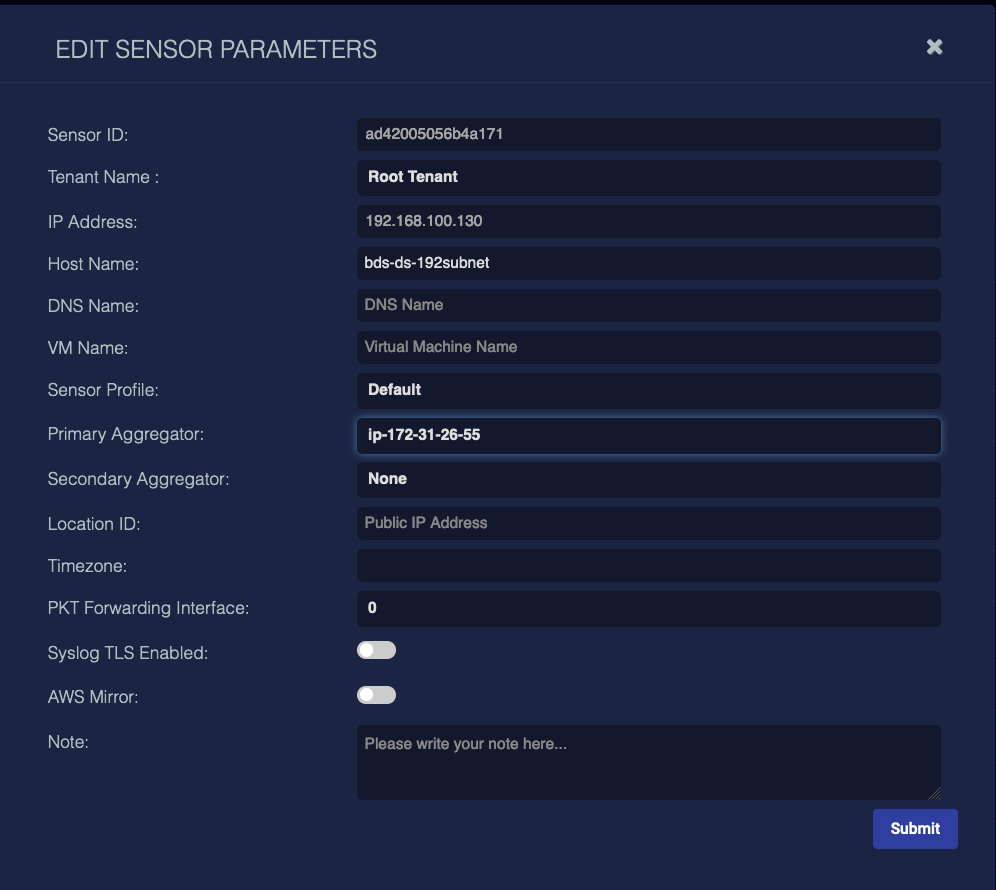 Configuring a Data Aggregator