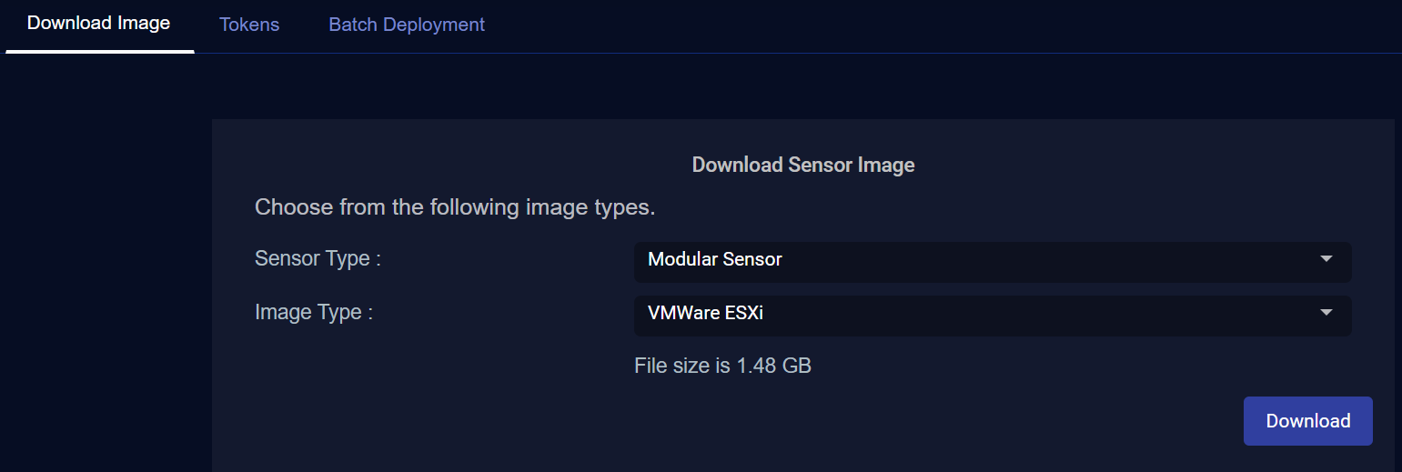 Installing a Modular Sensor in VMware