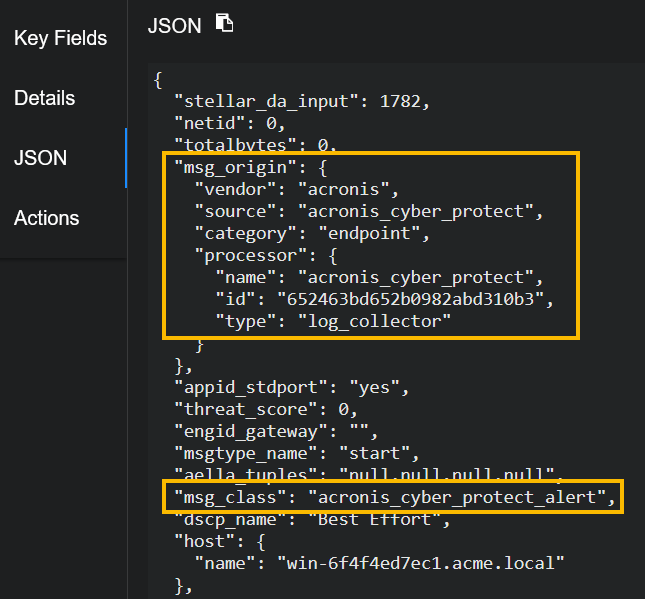 Vendor-Related Metadata